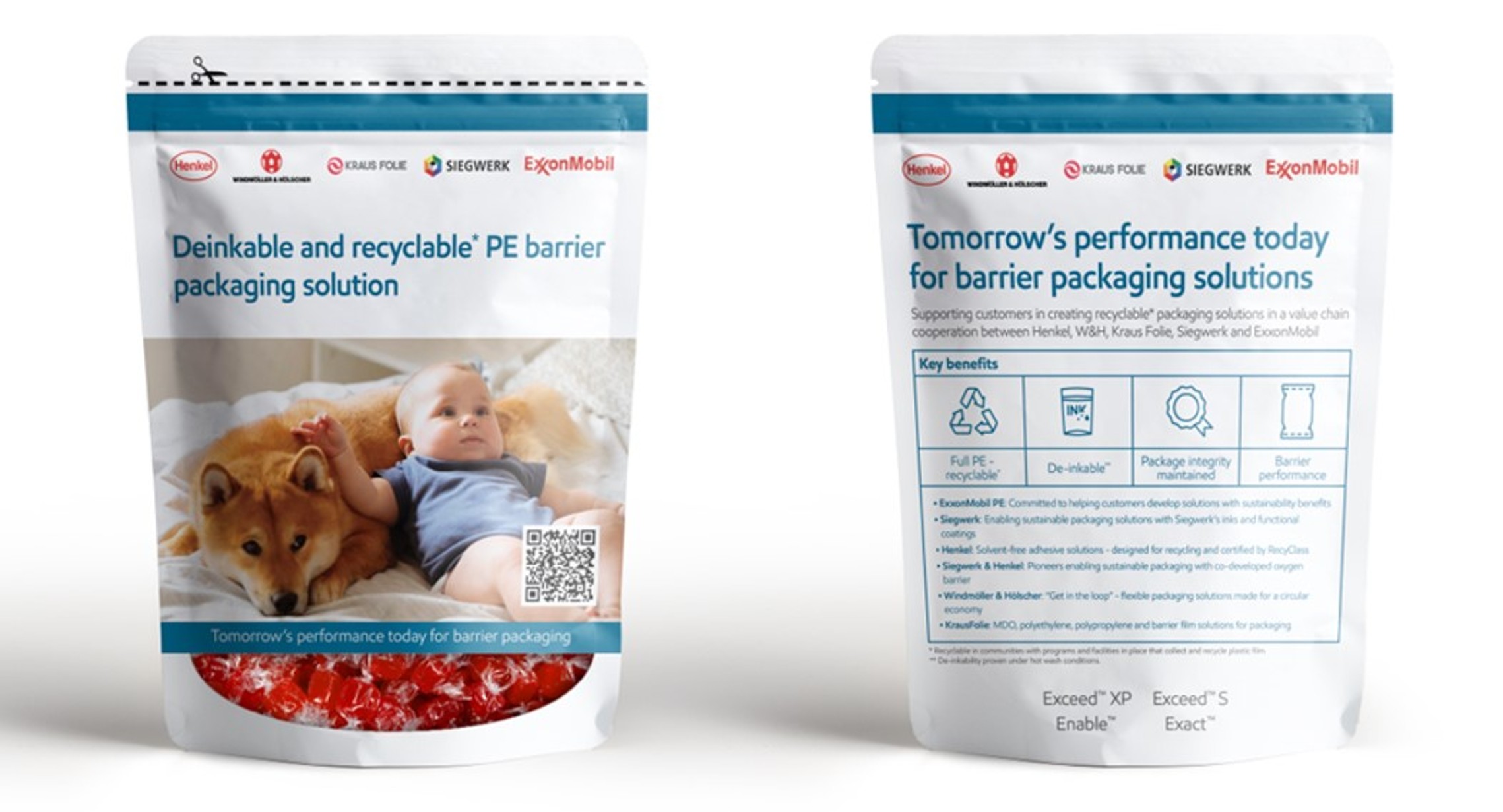 "German Packaging Award" for Mono-PE-Pouch with de-inking feature